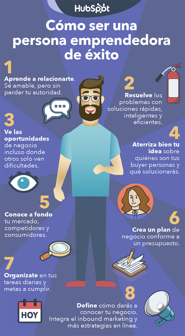 ¿Qué es un emprendedor? Definición y características [+ infografía]