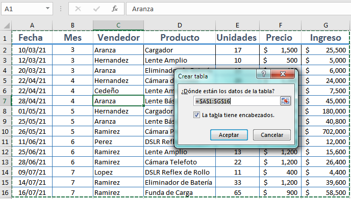 Cómo hacer segmentación de datos en Excel