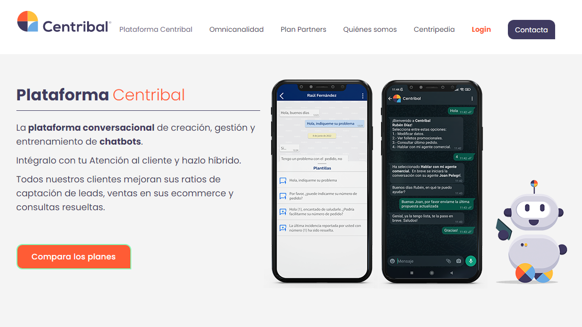Los 15 mejores chatbots en español para empresas